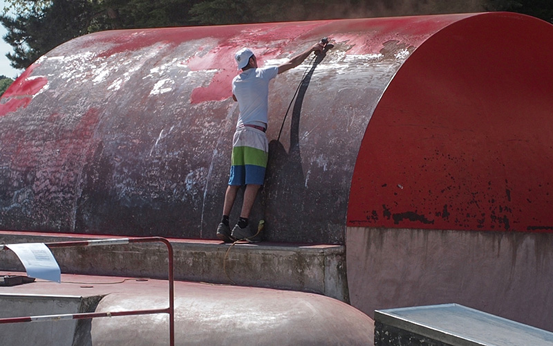 Skate-park de Saint-Nazaire : le full pipe reprend des couleurs
